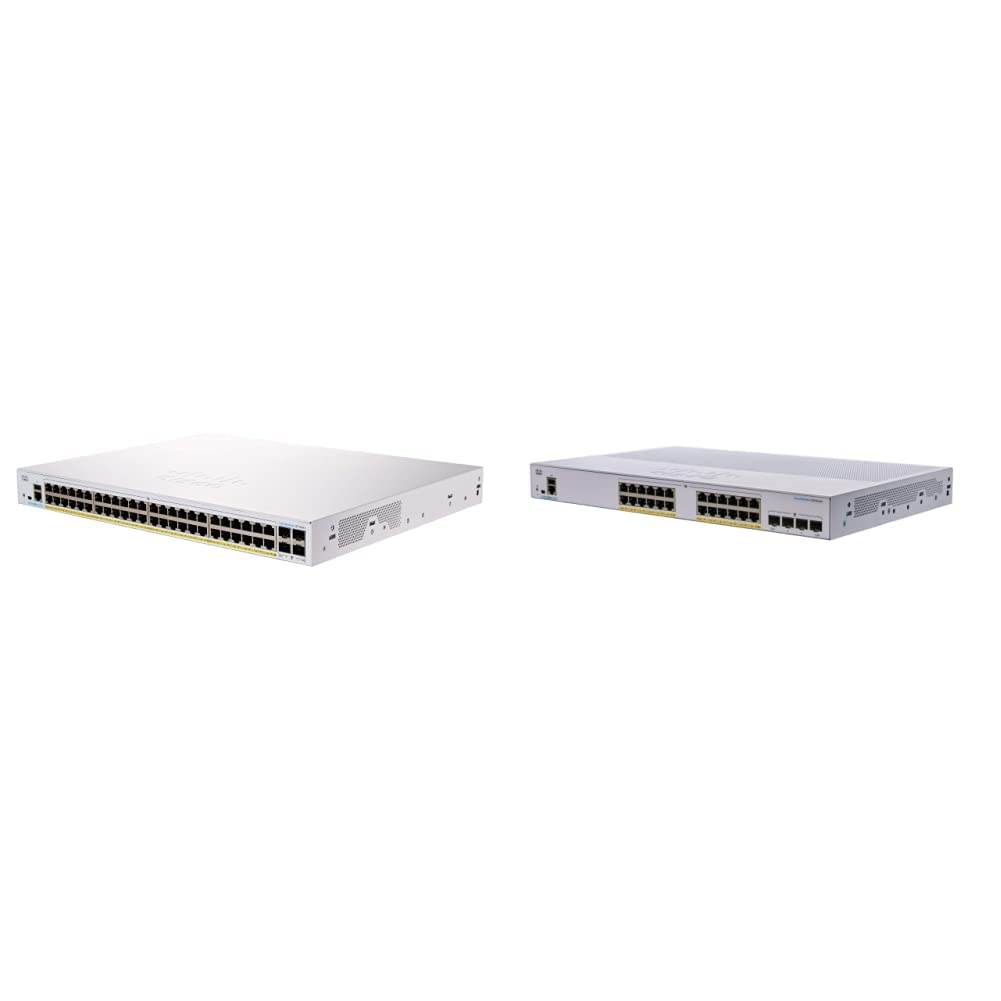 Cisco Business Managed Switch Bundle with CBS350-48P-4G and CBS250-24P-4G (Limited Lifetime Protection)