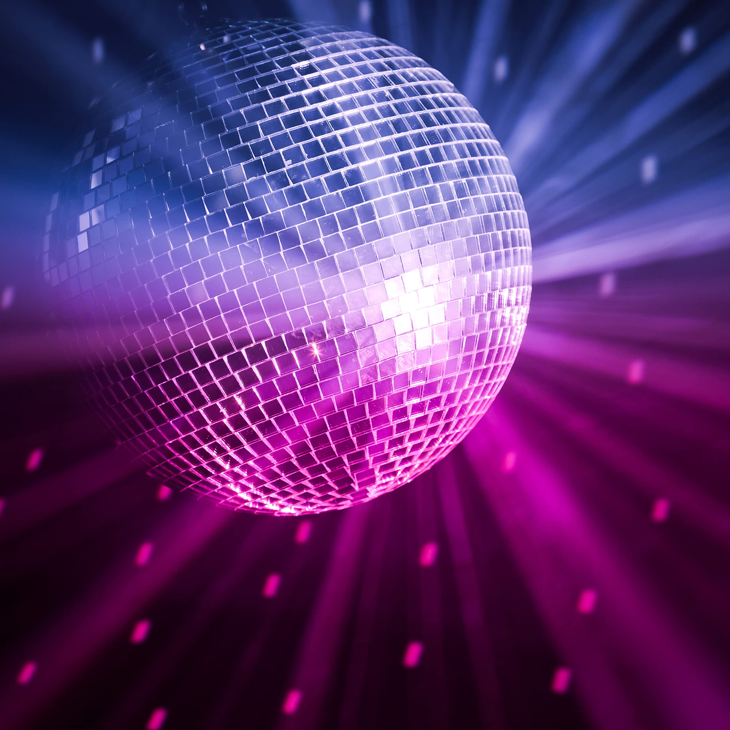 Big Mo's Toys Disco Ball - Silver Mirror Hanging Disco Ball Party Decoration Accessories for 70s Parties