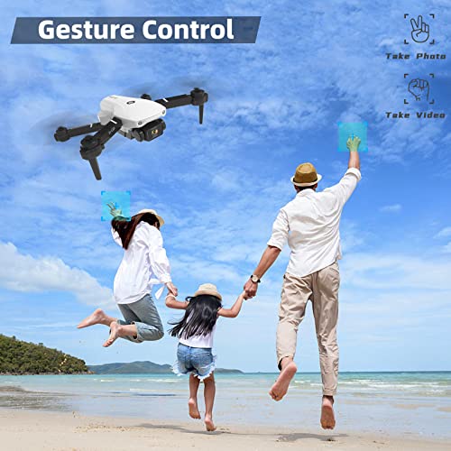 Mini Drones with 2 Cameras HD 720P WIFI FPV idea10 Drone for Beginner Adults RC Quadcopter with Optical Flow Positioning Altitude Hold 360° Flip 2 Batteries