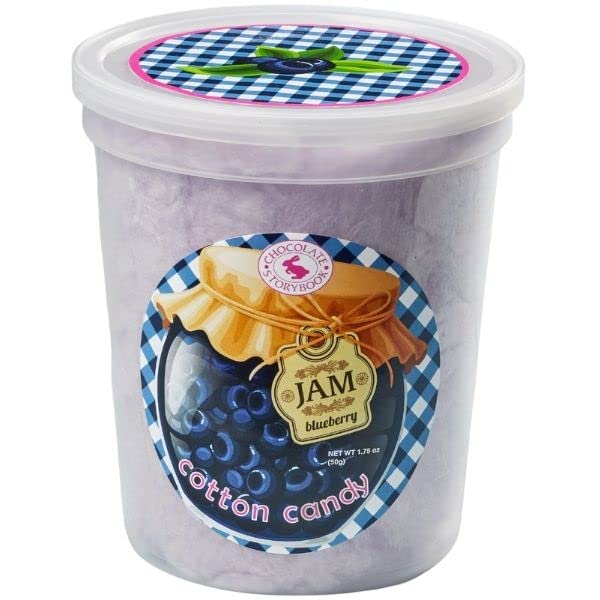 Berry Burst Cotton Candy Gift Set of 3 Blue Raspberry, Blueberry Jam, Wild Strawberry - Unique ideas for Holidays, Birthdays, Gag Gifts, Party Favors