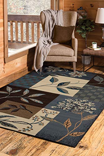 United Weavers of America Jasmine Manhattan Rug Collection, 1' 10" by 3', Light Blue