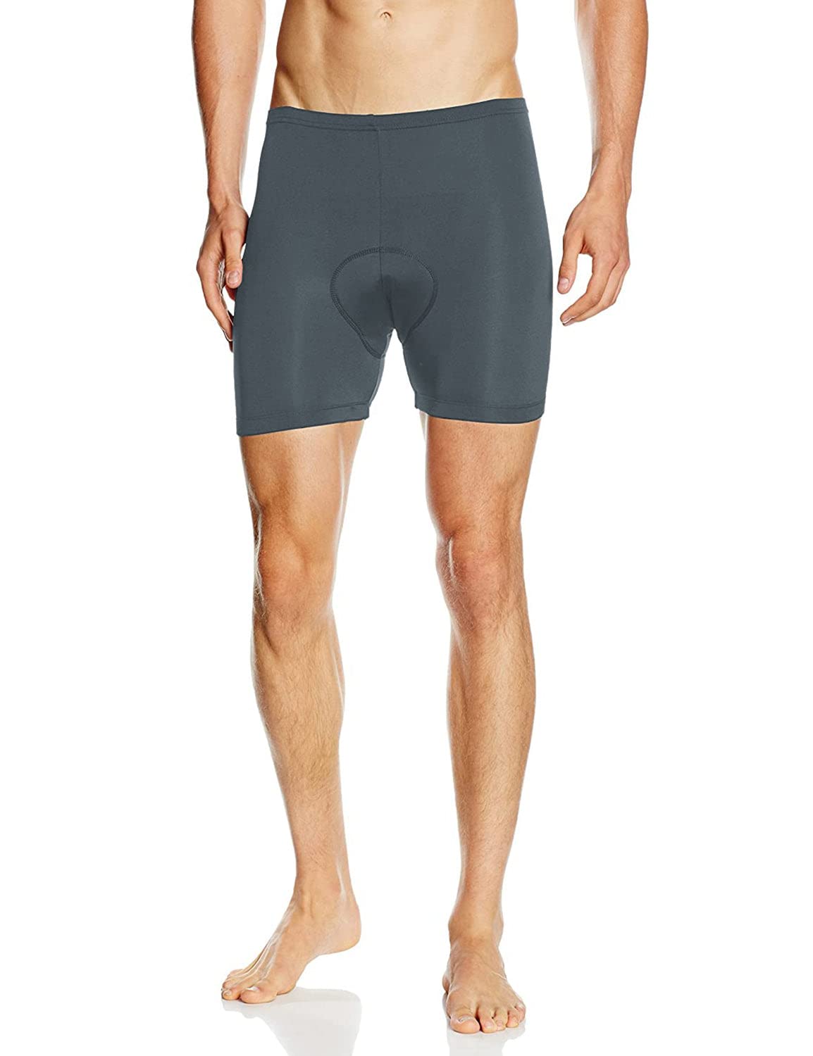 BALEAF Men's Bike Shorts 3D Padded Cycling Underwear with Padding Anti-slip Silicon Mountain Biking Bicycle Gear Grey XL