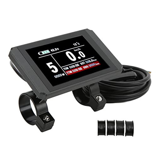Bike Display Meter, 72V Bike LCD8H Panel with Connector Electric Accessory Electric Modification Accessories