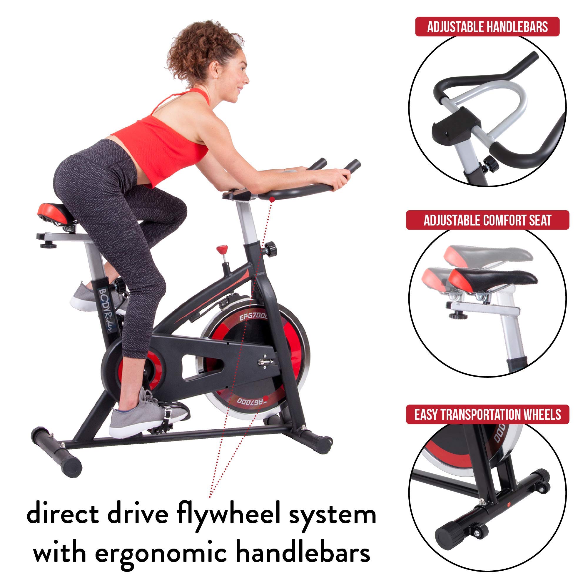 Body Rider ERG7000, Pro Cycle Trainer, Professional-Grade Stationary Bike