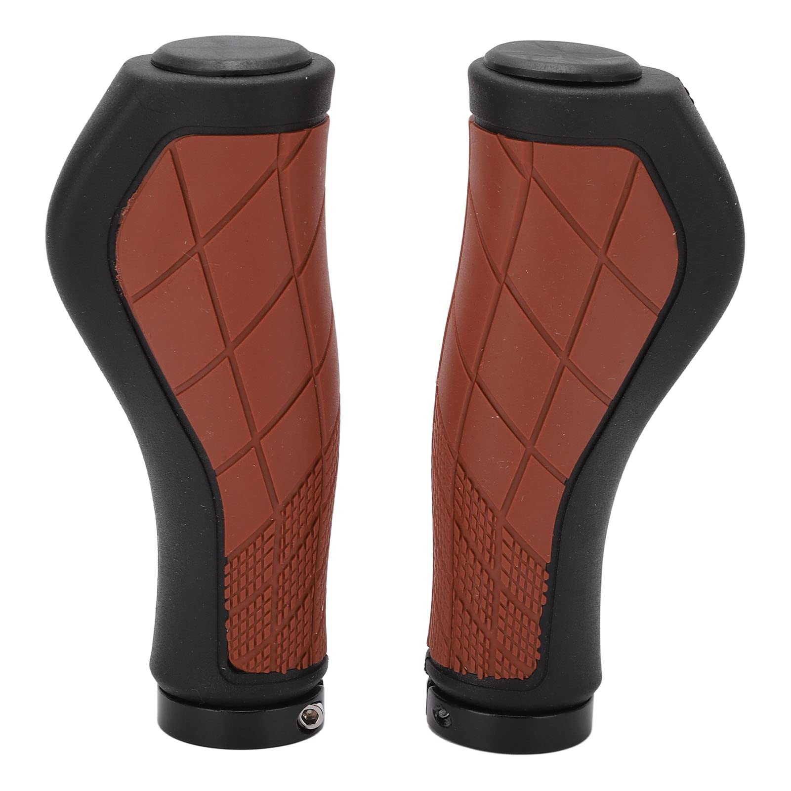 Bike Handlebar Grips Rubber Bicycle Anti Slip Handle Protector Aluminium Alloy Lock On for Mountain Bike Folding Bike Accessory