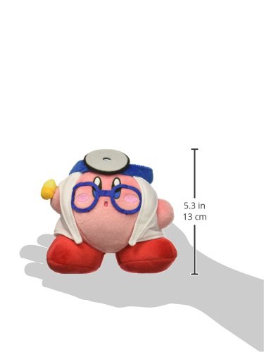 Little Buddy 1680 Kirby Adventure All Star Doctor Plush, 5""", Multi-Colored