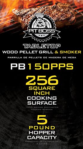 PIT BOSS 10697 Table Top Grill, Mahogany