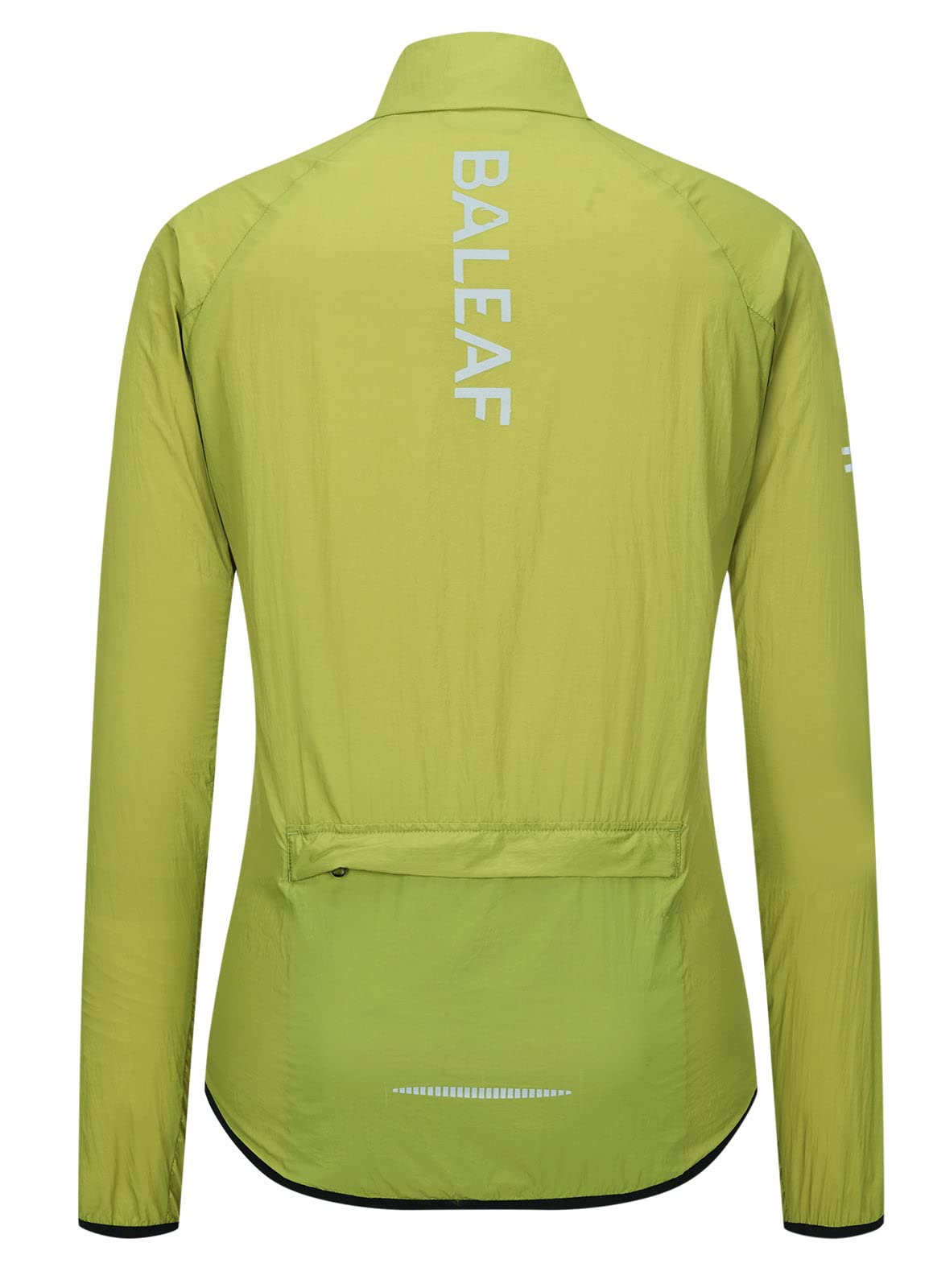 BALEAF Women's Cycling Jacket, Lightweight UPF40+ WindBreaker Water Resistant Full Zip Long Sleeve Running Hiking Green S