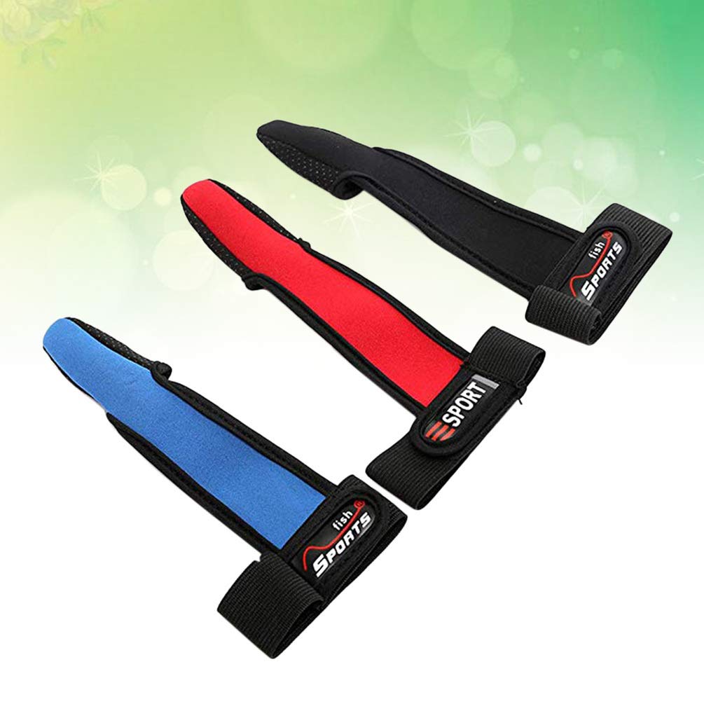 BESPORTBLE 3pcs Fishing Fish Single Finger Stall Protector Glove Gloves Sea Surf Casting Fly Braid Line Non-Slip Outdoor Protective Gloves
