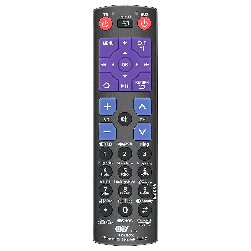 BOMAZ Universal Remote Replacement for All Roku Smart TV and Roku Streaming Player Boxes, Control for Roku TCL HISENSE Sharp Insignia HAIER Philips LG Sony Toshiba Roku TVs and More Roku Smart TVs