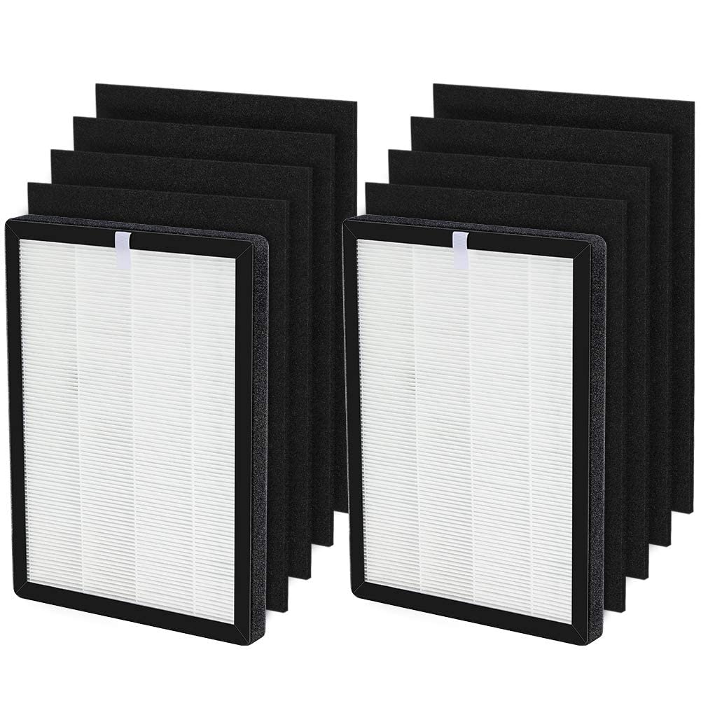 Mchillnet ProHEPA 9000 True HEPA Filters Replacement Compatible with VEVA ProHEPA 9000 Air Cleaner Purifier, Including 2 True HEPA Filters + 8 Activated Carbon Filters