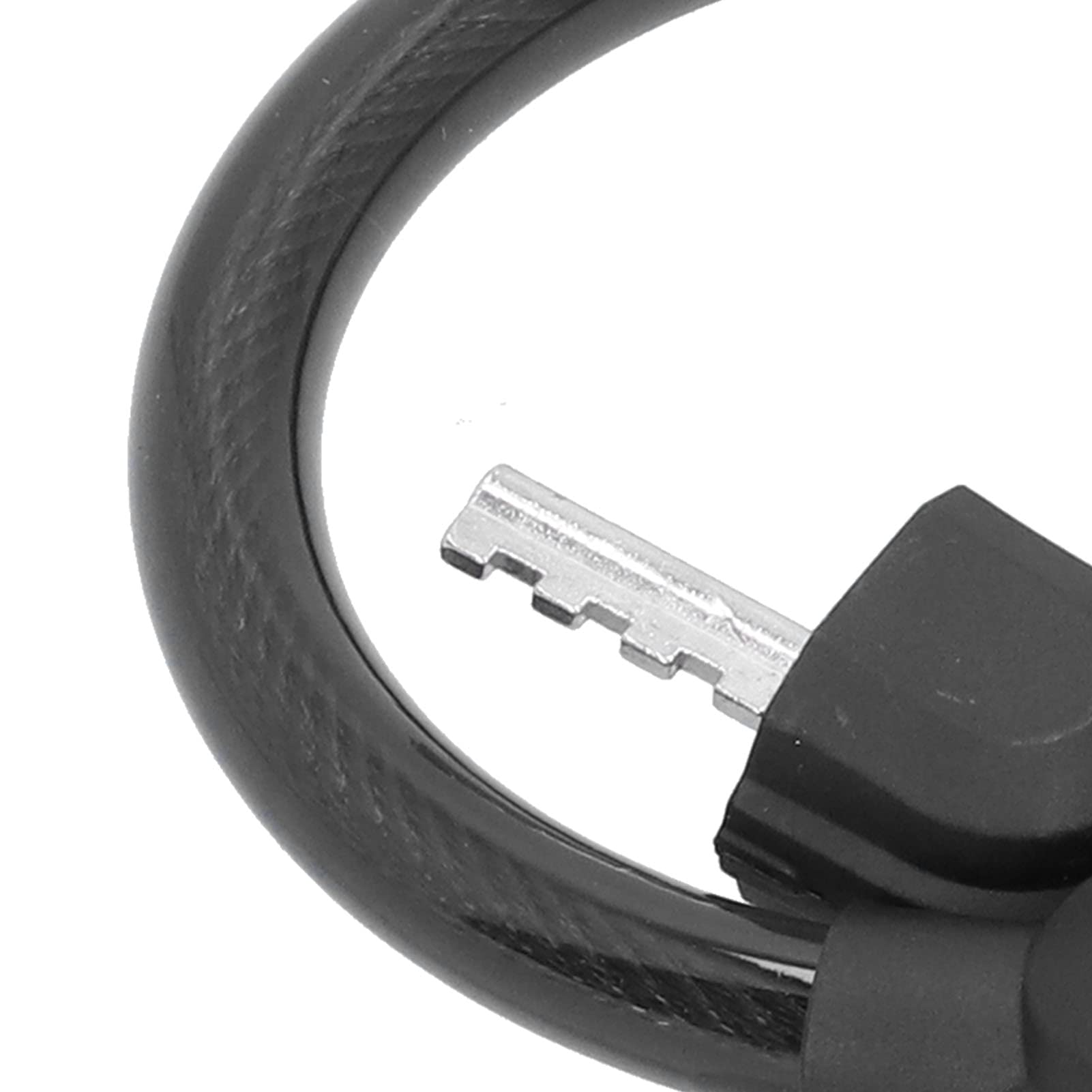 Bike Lock Cable, Beautiful Appearance High Security 4‑Digit Number Bicycle Locks Convenient to Carry for Cycling for Outdoors(Black)