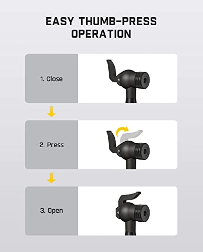 Fanttik Air Pump Hose Adapter, Extension Hose for Schrader and Presta Valve, 19.96'' Locking Tire Chuck Tube, VG8/8V1 Screw Thread Connection, Tire Inflator Universal, Suit for Car, Motorcycle, Bike