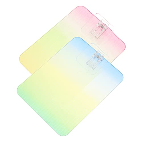EXCEART Rubber Cutting Board 6 Pcs Plate Clamp Exam Paper Clips File Clipboards Document Holder Business Office Plastic Test Paper Holder Office Supplies Clipboards Clipboard for Office