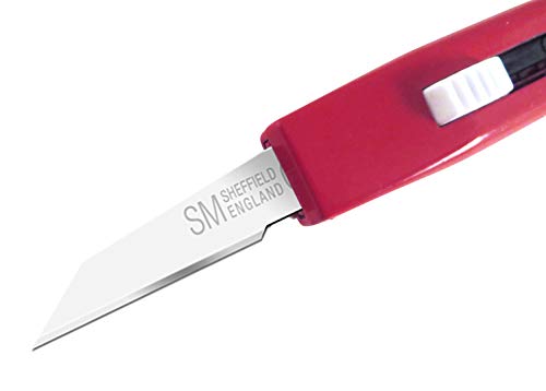 Dovetail Marking Knife, Craft Knife, Thin Blade, Cast Iron Handle, Retractable, 5 Extra Blades, Swann Morton SMO-R