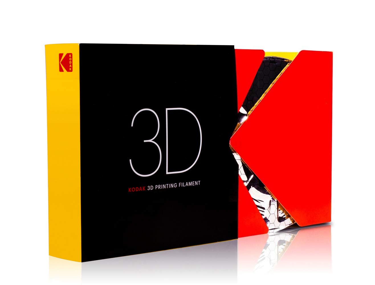 KODAK PLA Plus 3D printer filament WHITE color, +/- 0.03 mm, 750g (1.6lbs) Spool, 1.75 mm. Lowest moisture premium filament in Vacuum Sealed Aluminum Ziploc bag with Silica Gel. Fits Most FDM Printers