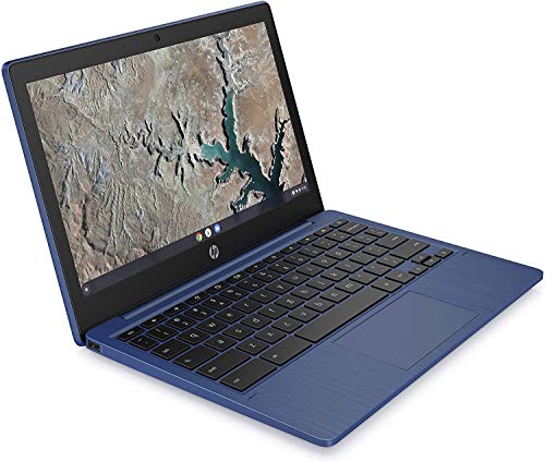 HP Chromebook 11-inch Laptop - MediaTek - MT8183-4 GB RAM - 32 GB eMMC Storage - 11.6-inch HD Display - with Chrome OS - (11a-na0030nr, 2020 Model, Indigo Blue) (Renewed)