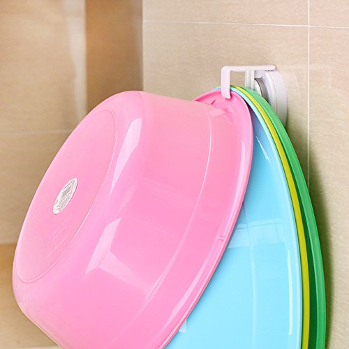 GGGarden Traceless Suction Cups Bath Rack Tray Wash Basin Hook Face Frame Tray Clamp