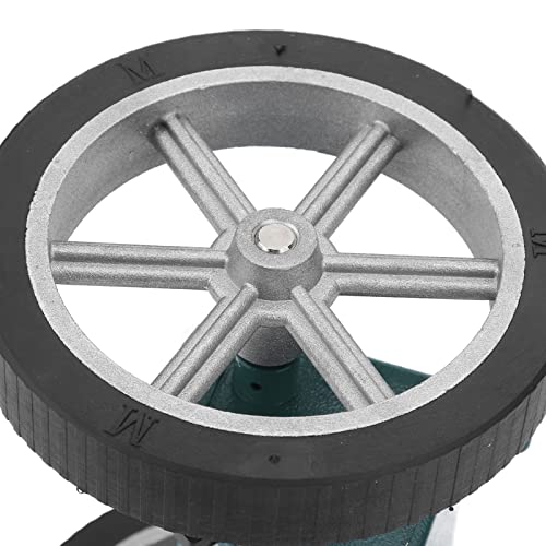 Demeras Meter Counter, Simple Mechanism 5 Digit Stainless Steel Rubber Alloy Length Counter Robust for Fabric Manufacture for Plastic Film