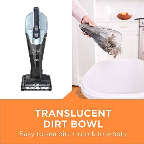 Black+Decker dustbuster QuickClean Cordless Handheld Vacuum, Blue (HLVB315JCZ01)