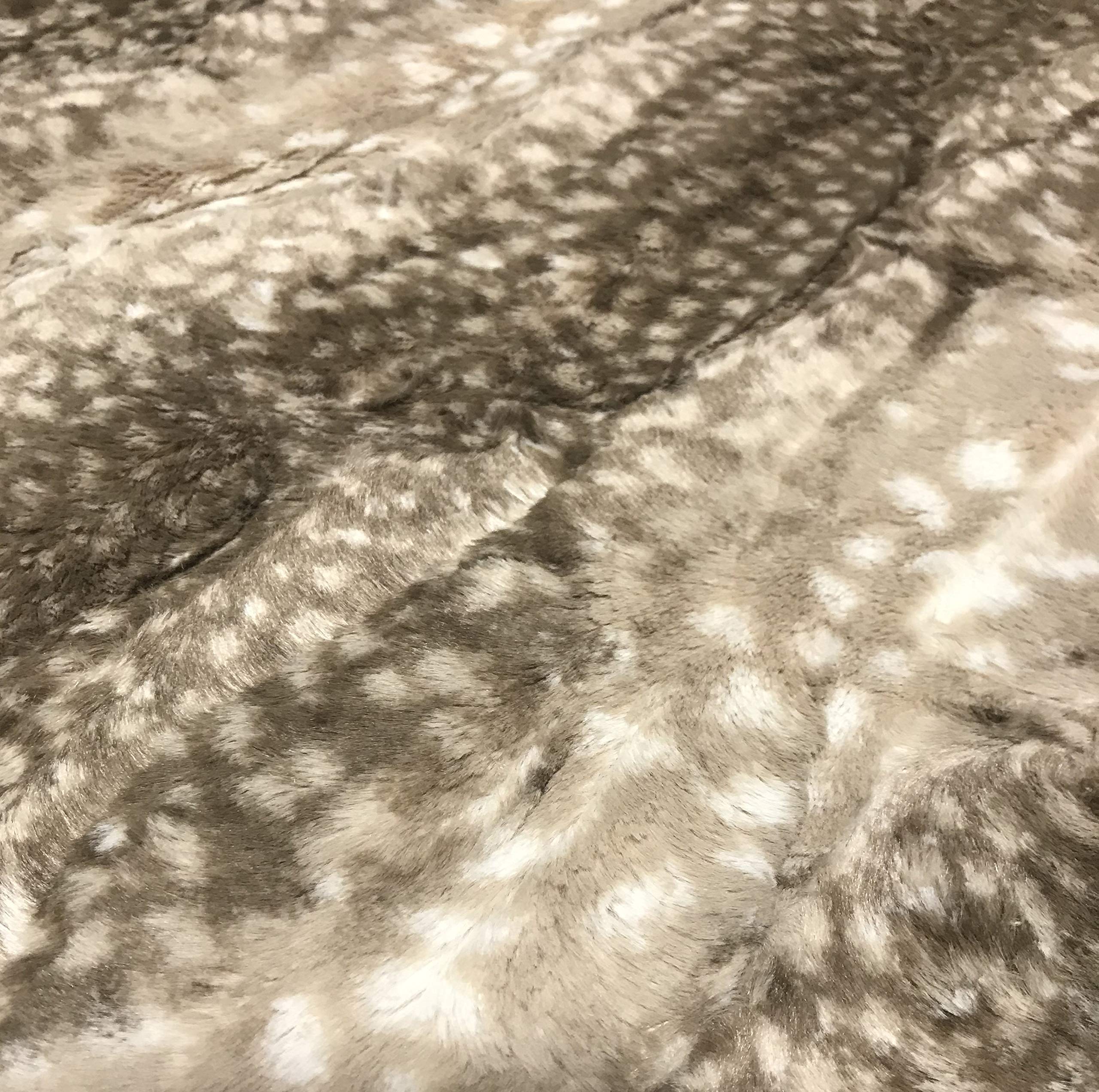 Fawn Cappuccino - Cuddle Minky Faux Deer Fur Fabric