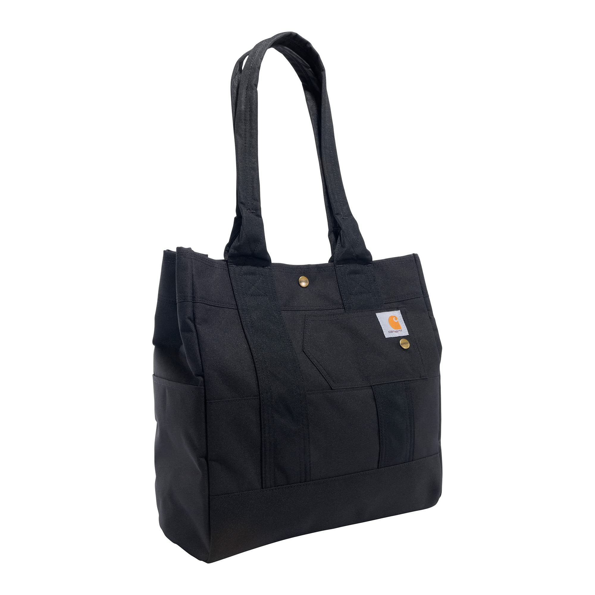 Carhartt North/South Black Tote and Carhartt Black Adjustable Crossbody Flap Bag