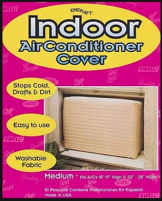 Indoor Air Conditioner Cover (Beige) (Medium - 15 -17"H x 22 -25"W x 2"D)