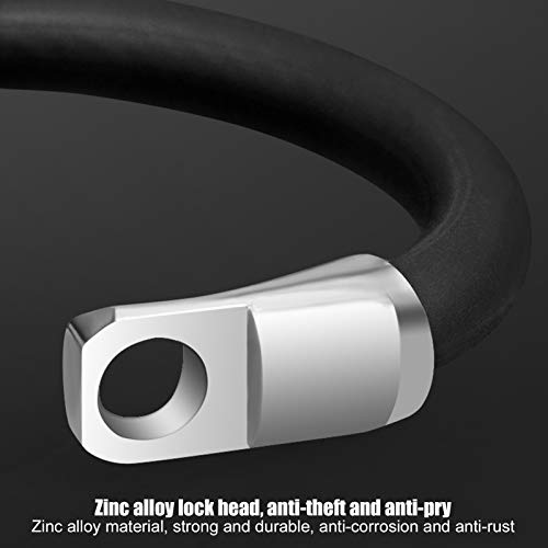 Cable Lock, Compact Security Cycling Cable Lock Convenient Lightweight with Keys for The Front Fork/The Rear Wheel/The Disc Brake