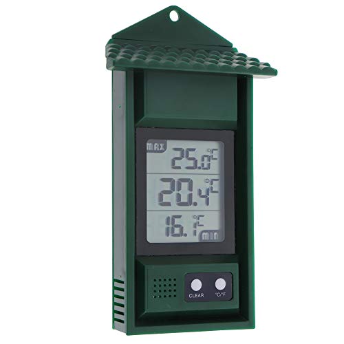 Digital Greenhouse Thermometer â Max Min Thermometer to Monitor High and Low Temperatures in a Greenhouse â Hi Lo Temperature Recording Thermometer Greenhouse Accessories