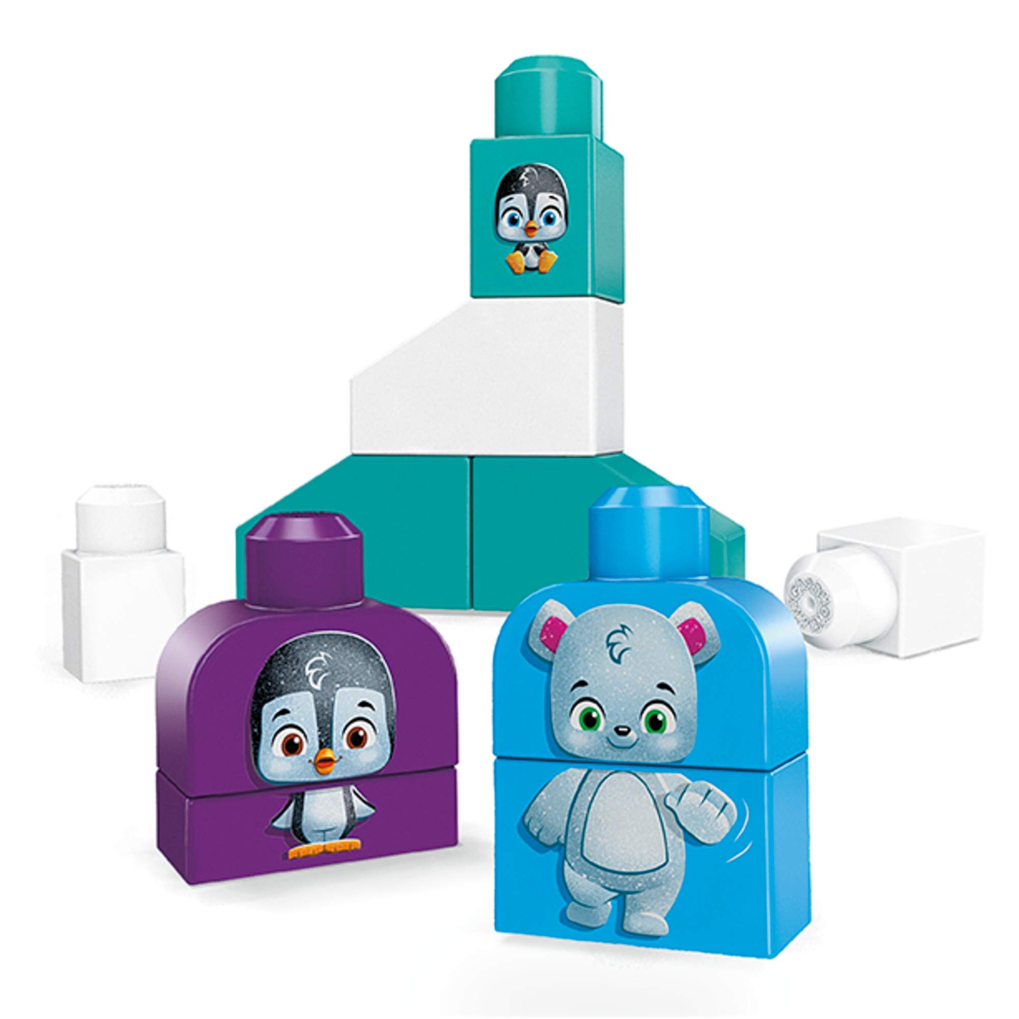 Mega Bloks Polar Friends Preschool Building Set, Plant-Based Blocks