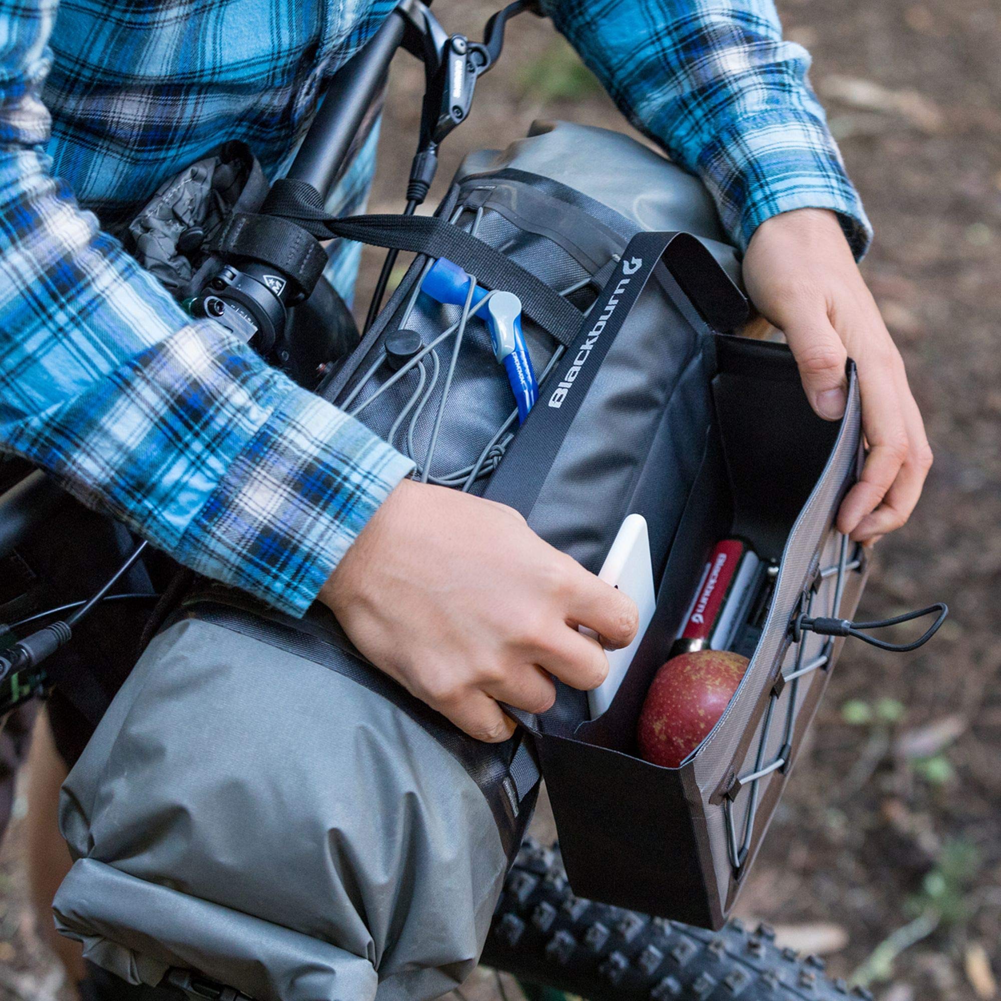 Blackburn Outpost Elite Hitchhiker Bike Bag (Black/Grey, One Size)