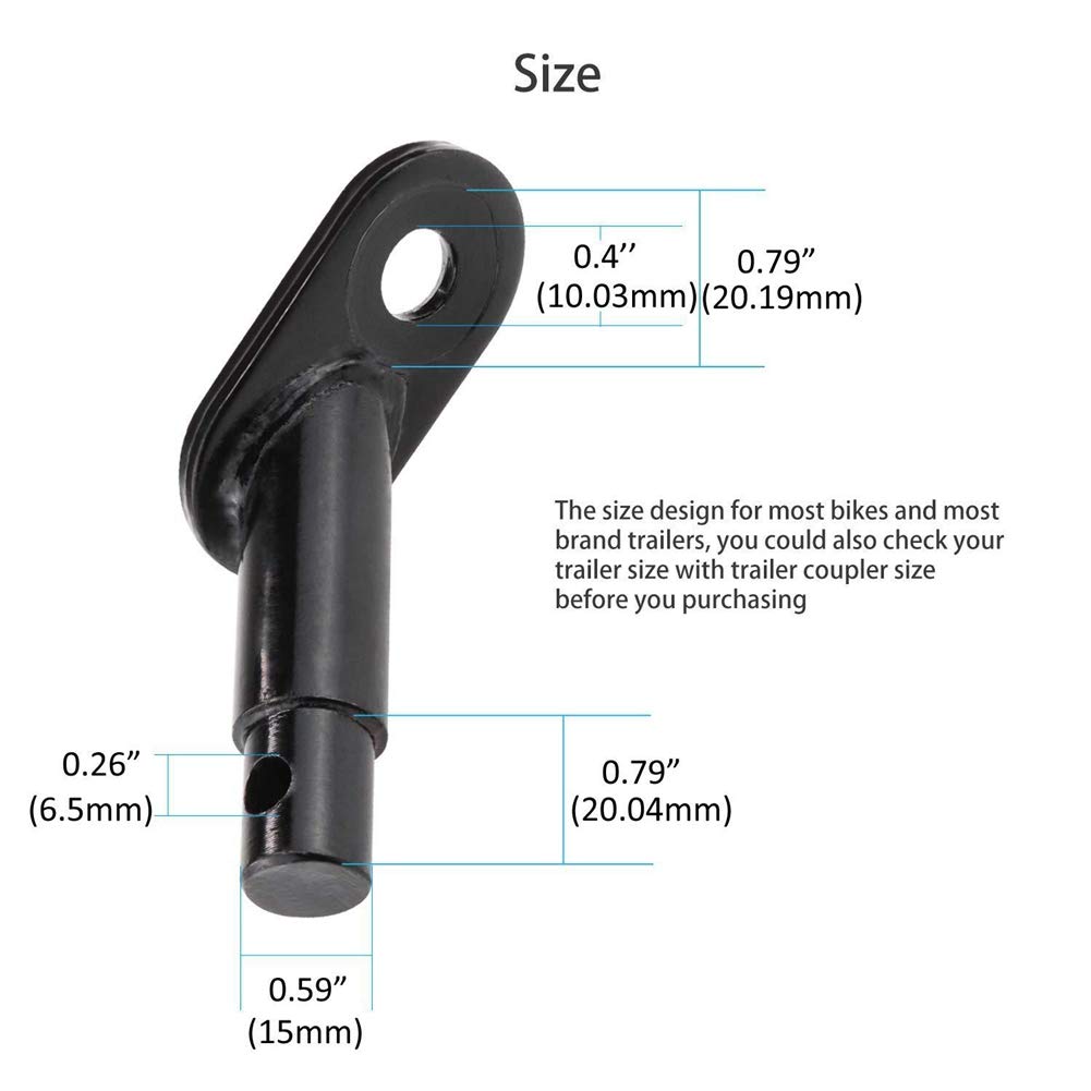 Bike Trailer Hitch Connector, MoreChioce Bicycle Trailer Hitch Adapter Attachment Bicycle Luggage Rack Bracket Bicycle Accessories Mounting Bike Accessories Attachment,Without Buckle