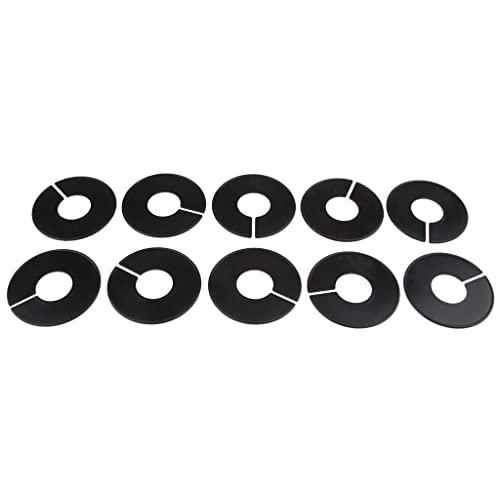 Kesoto Bothyi 10 Pack Clothing Rack Size Dividers Round Hangers Dividers, Baby Closet Size Dividers (10 Pack, Blank), Black