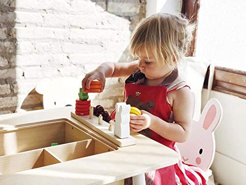 Tender Leaf Toys - Forest Table and Chairs Collections - Adorable Kids Size Art Play Game Table and Chairs - Made with Premium Materials and Craftsmanship for Children 3+ (Forest Table and Chairs)
