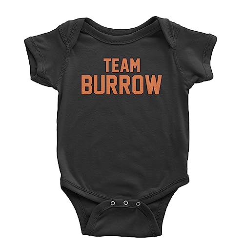 Expression Tees One-Piece Team Burrow 6 Months Black Romper