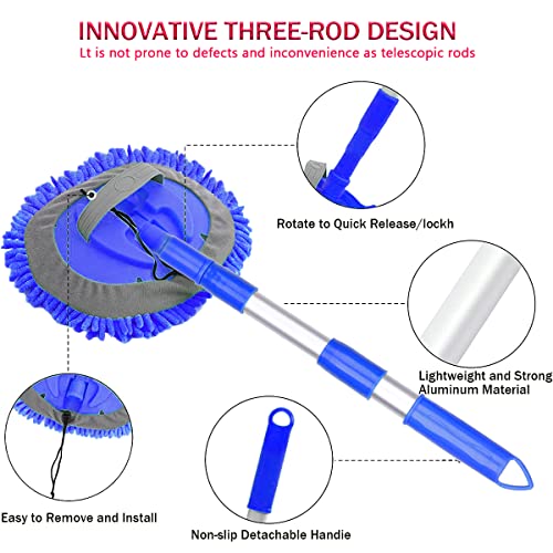 LIANXIN Car Interior Cleaning Kit - Car Cleaning Kit &- Car Wash Kit-Car Wash Cleaning Tools Kit with Car Wash Brush Mop and Microfiber Towels