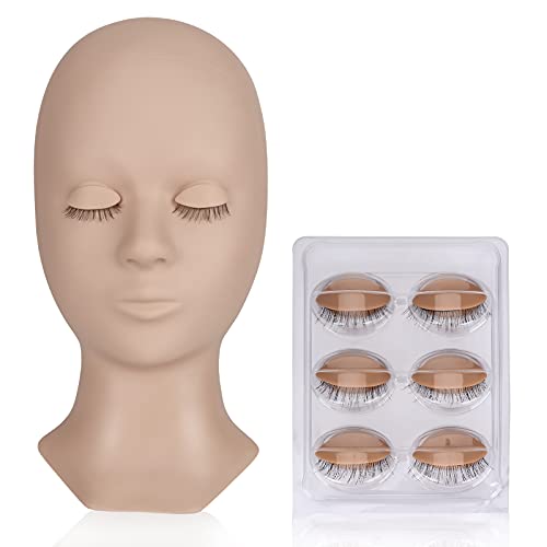 BEYELIAN Eyelash Extension Mannequin Head for Lash Extension Practice and Training