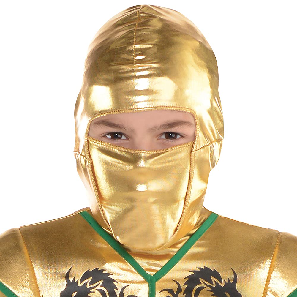 Gold Fighter Ninja Costume - Child Large - 12-14, 1 Pc