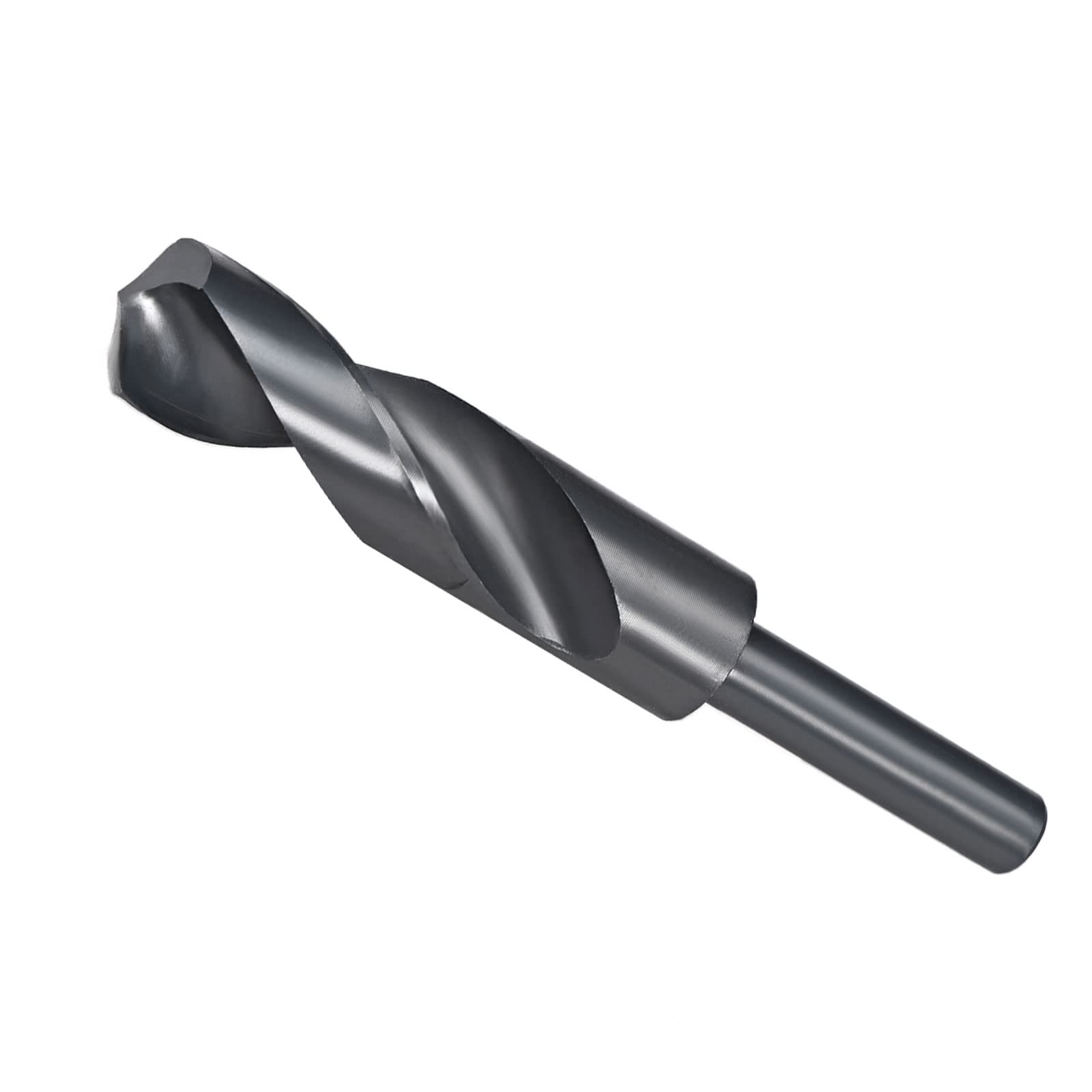 CoCud Reduced Shank Drill Bit, 23.5mm Cutting Edge 1/2" Shank, Nitride Coated High Speed Steel 6542 Twist Drill Bits - (Applications: for Stainless Steel Metal Wood)