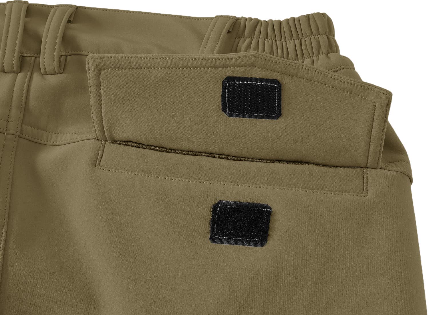 BGOWATU Women's Winter Hiking Pants Fleece Lined Waterproof Windproof Snow Insulated Pants with 6 Pockets Khaki L