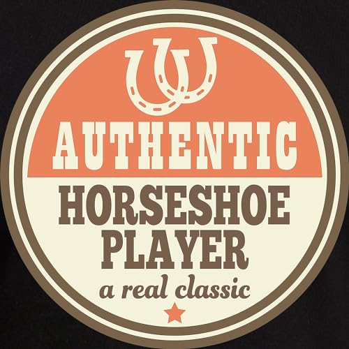 CafePress Horseshoe Player Gift Men's Classic T Shirt Men's Fitted Graphic T-Shirt Black