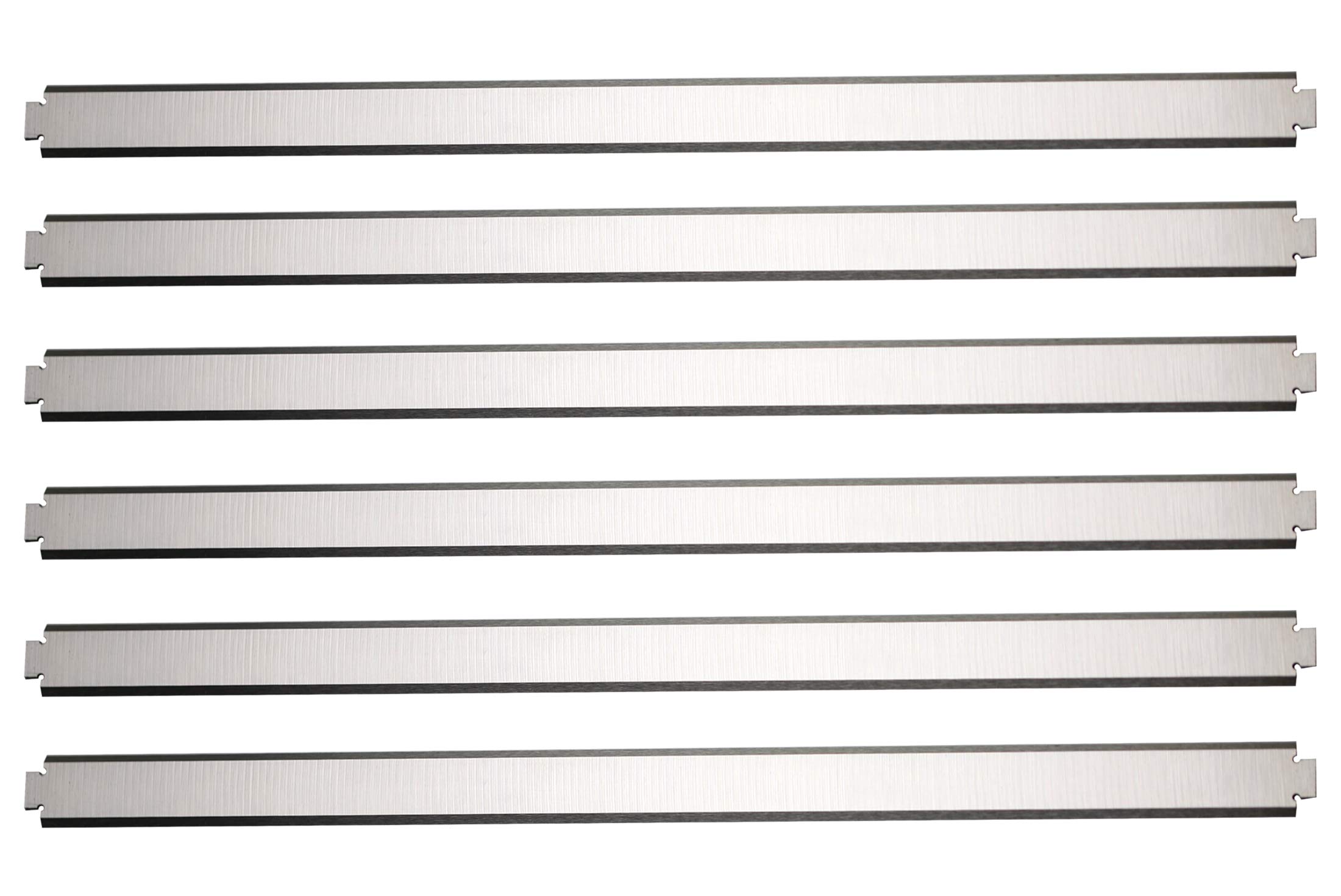 HSS Planer Blades for Ryobi AP1301 Ridgid TP13001 TP13002 TP13000 AC8630 13-9/16-Inch Heat Treated, Double Sided, Set of 6 Replacement