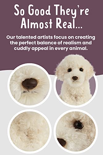 Living Nature Labradoddle Puppy Stuffed Animal | Fluffy Dog Animal | Soft Toy Gift for Kids | 6 inches
