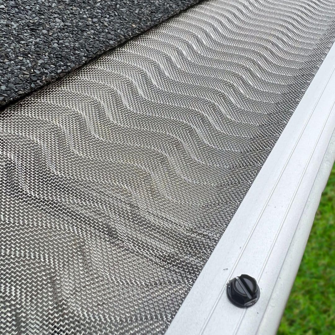 Best Gutter Guard, Period! Aluminum Micro-Mesh Gutter Guard, Leaf Soldier Vigilant DIY Gutter Cover That fits Any roof or Gutter Type fits a 6" Gutter, 100ft, 5Oft, 23ft (100ft)