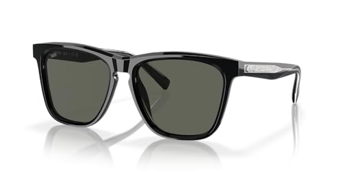 Costa Del Mar May 6S2009 200901 57MM 11 Shiny Black/Blue Mirror 580G Glass Polarized Rectangular Sunglasses for Women + BUNDLE with Designer iWear Eyewear Kit
