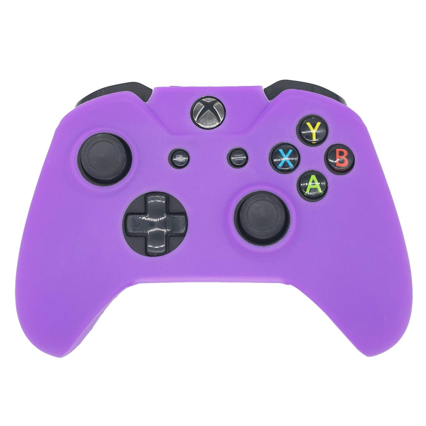 BRHE Cute Skin Cover for Xbox One/Series X/S Controller Anti-Slip Silicone Grip Protective Case Accessories Set Wireless/Wired Gamepad Joystick with 2 Cat Paw Thumb Grips Caps (Purple)