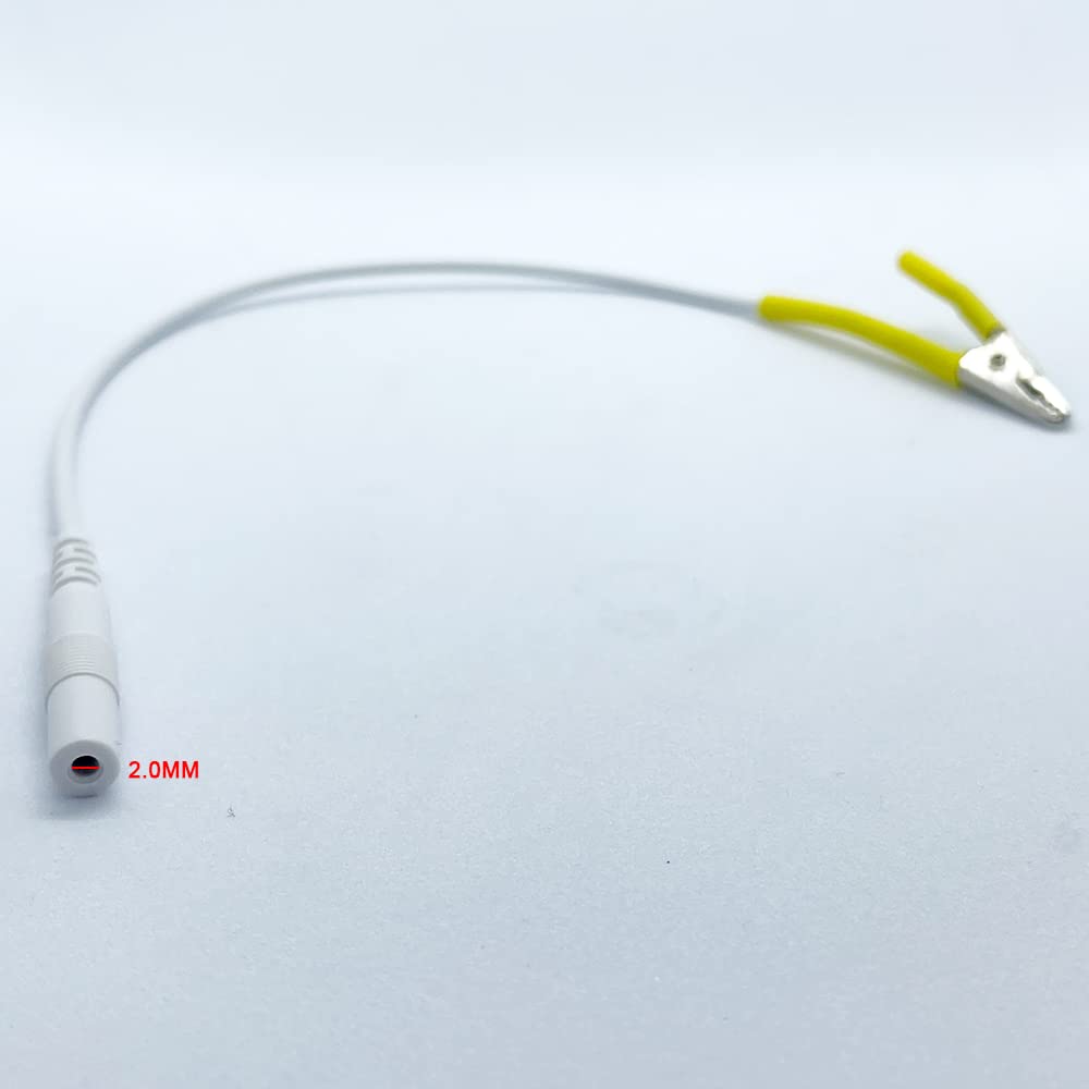 Electrode Lead Wires Cable Clip, Compatible with Most TENS EMS Unit, 10 Pcs