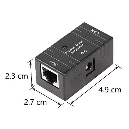 CERRXIAN 100M POE Combiner Adapter, Active PoE Splitter Power Over Ethernet, POE Power Supply Module 5-48v for CPE Wireless AP Monitoring Etc(2-Pack)