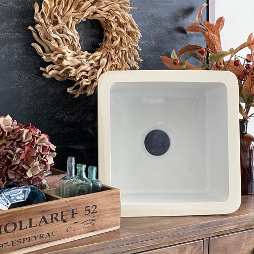 Sinkology Eden Crisp White Fireclay 18" Single Bowl Undermount Kitchen Sink