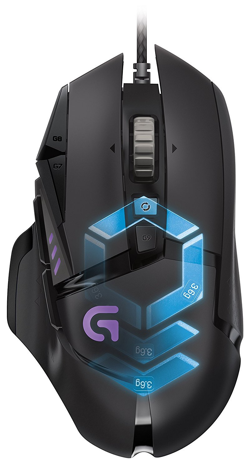 Logitech G502 Proteus Spectrum - RGB Tunable Gaming Mouse - 12,000 DPI On-The-Fly DPI Shifting with 11 Programmable Buttons (Renewed)